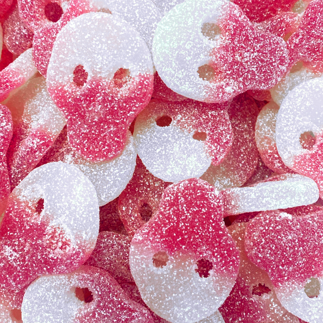 Sour Raspberry & Strawberry Skulls (Gluten Free) (Gelatin Free) – Mallo